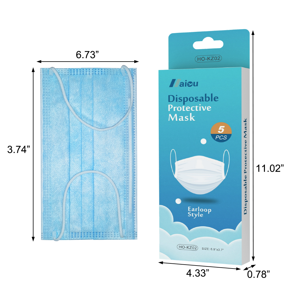 Individually Sealed 5-Pack Disposable Face Mask (Non-Medical Use ...