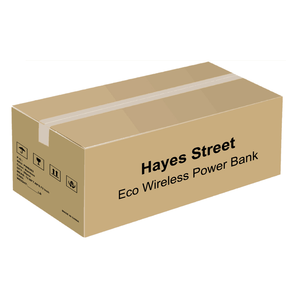 Hayes Street Bamboo Wireless Power Bank 10000 - PWB263 | SunJoy Group, Inc.