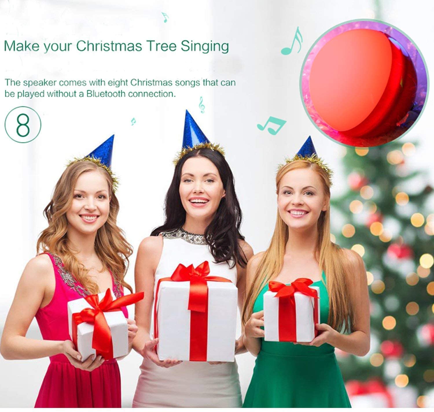 TWS Christmas Ball Bluetooth Speaker - SPK138 | SunJoy Group, Inc.