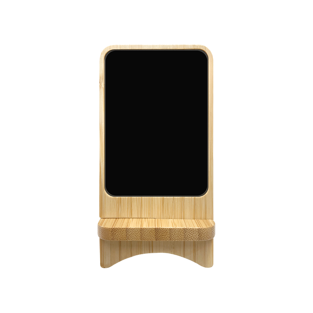Aurora Light-up Bamboo Wireless Charger Stand - WSC195 | SunJoy Group, Inc.