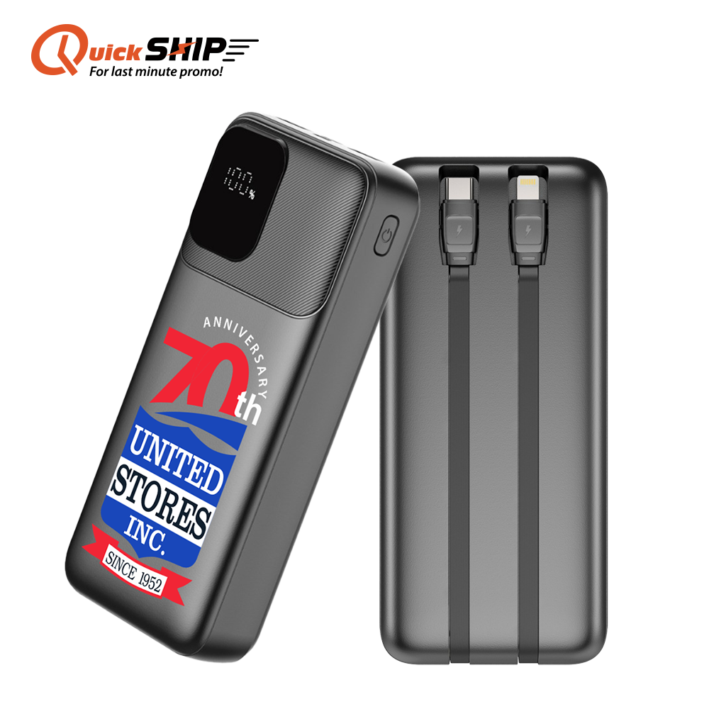 Dallas Dual Cord Power Bank 20000 - PWB424 | SunJoy Group, Inc.