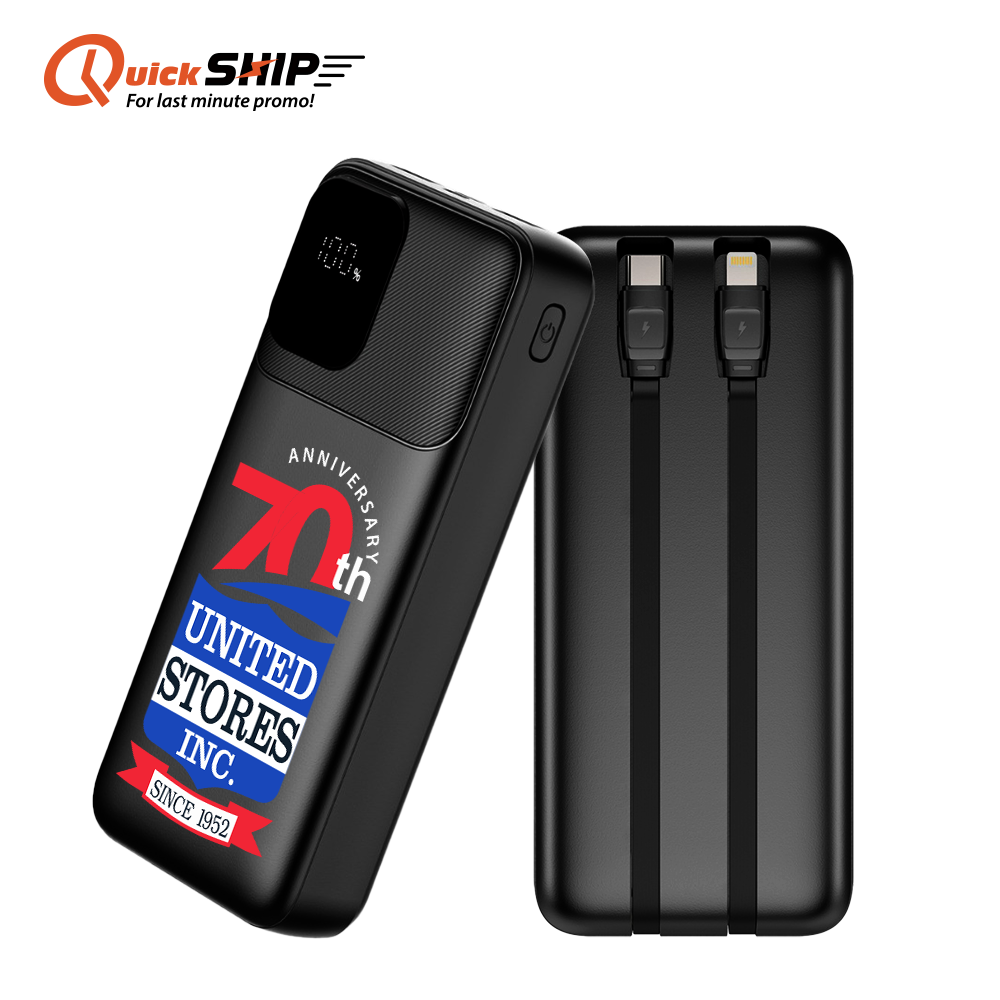 Dallas Dual Cord Power Bank 20000 - PWB424 | SunJoy Group, Inc.